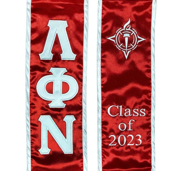 The Press | Accessories | Lambda Phi Nu Class Of 225 Graduation Stole ...